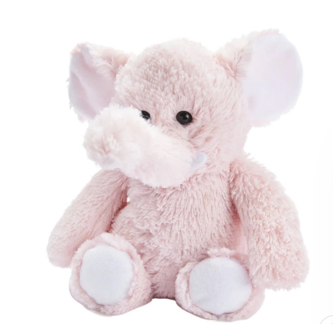 Mini Warmies Pink Elephant – Eating with the Kids